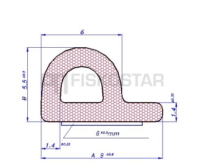 Tihend P 9x5,5 mm VA EPDM liimiga - Fiskostar OÜ